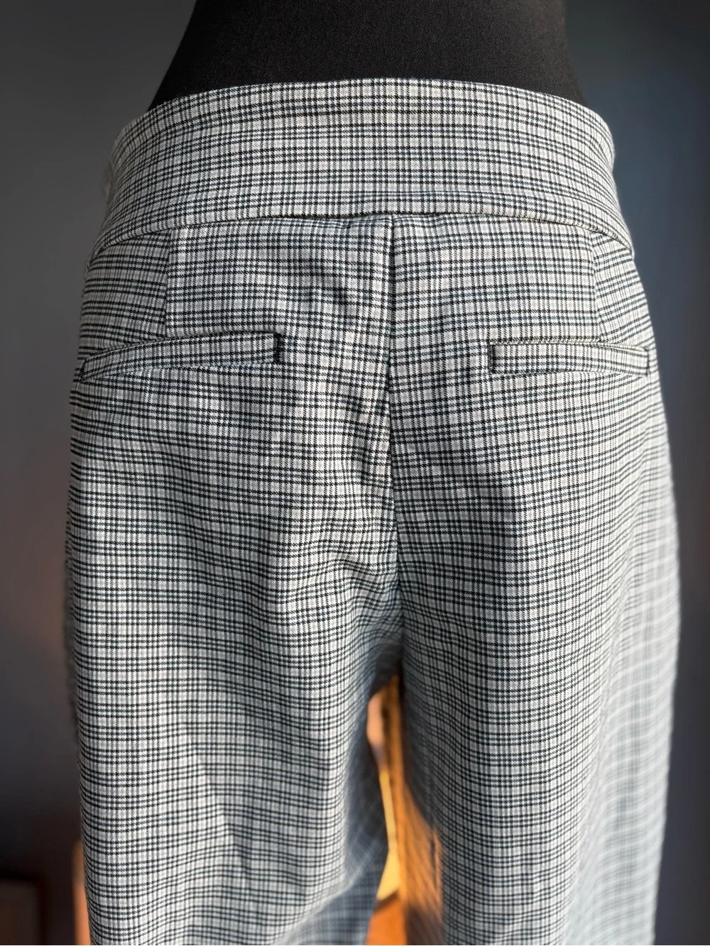 Tribal | Pants & Jumpsuits | Tribal Black And White Plaid Pull On Ankle ...